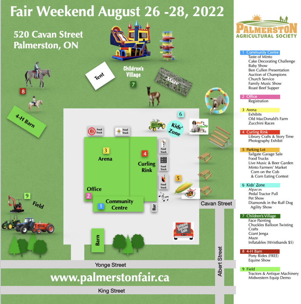 Map of Fair Grounds – Palmerston Fair
